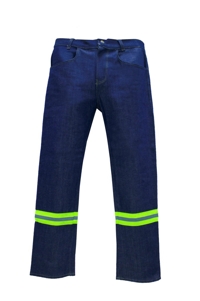 Pantalón Mezclilla 14oz C/Reflejante Textil - MR Seguridad